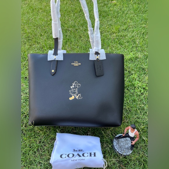 Coach | Bags | Coach Disney X Coach Central Tote With Zip With Mickey ...
